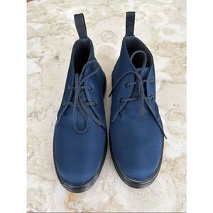 Dr. Martens | Shoes | Drmartens Daytona Satin Blue Womens Desert Boots ...